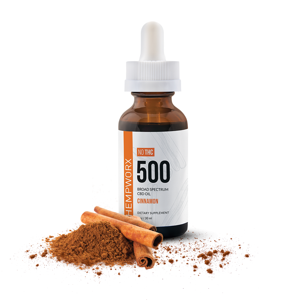 My Daily Choice | Broad Spectrum CBD Oil THC Free - Cinnamon (500mg ...