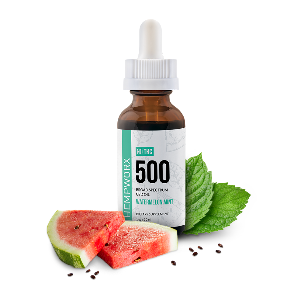 My Daily Choice | Broad Spectrum CBD Oil THC Free - Watermelon Mint (500mg)